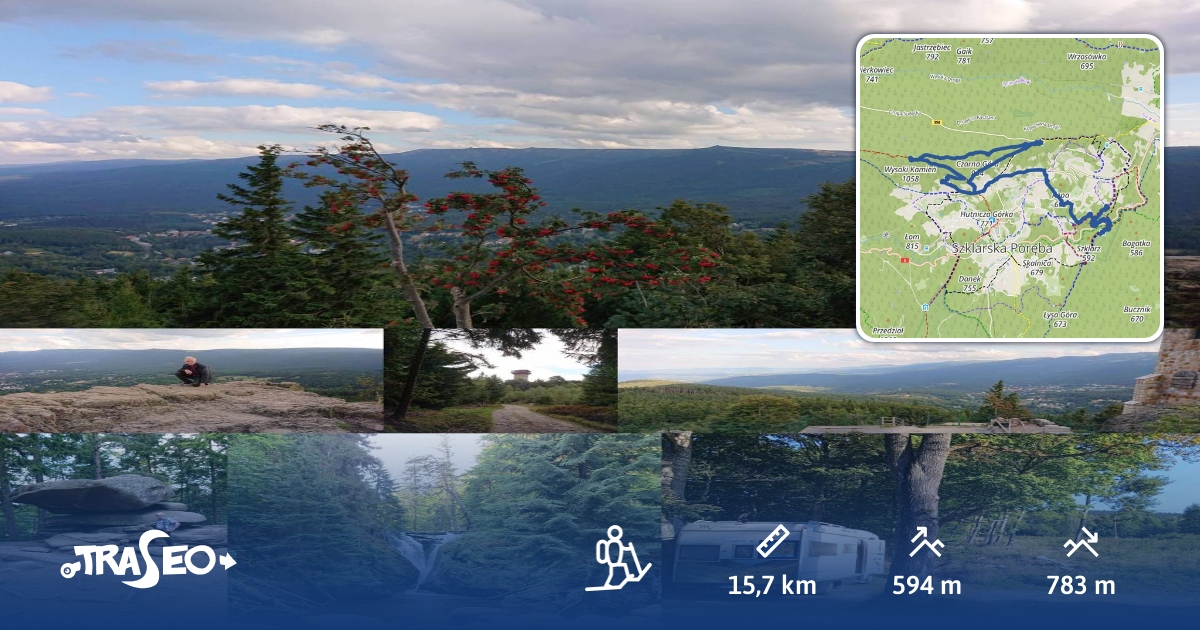 Trasa trekkingowa Szklarska Poręba -Wysoki Kamień - Wodospad Szklarki ...