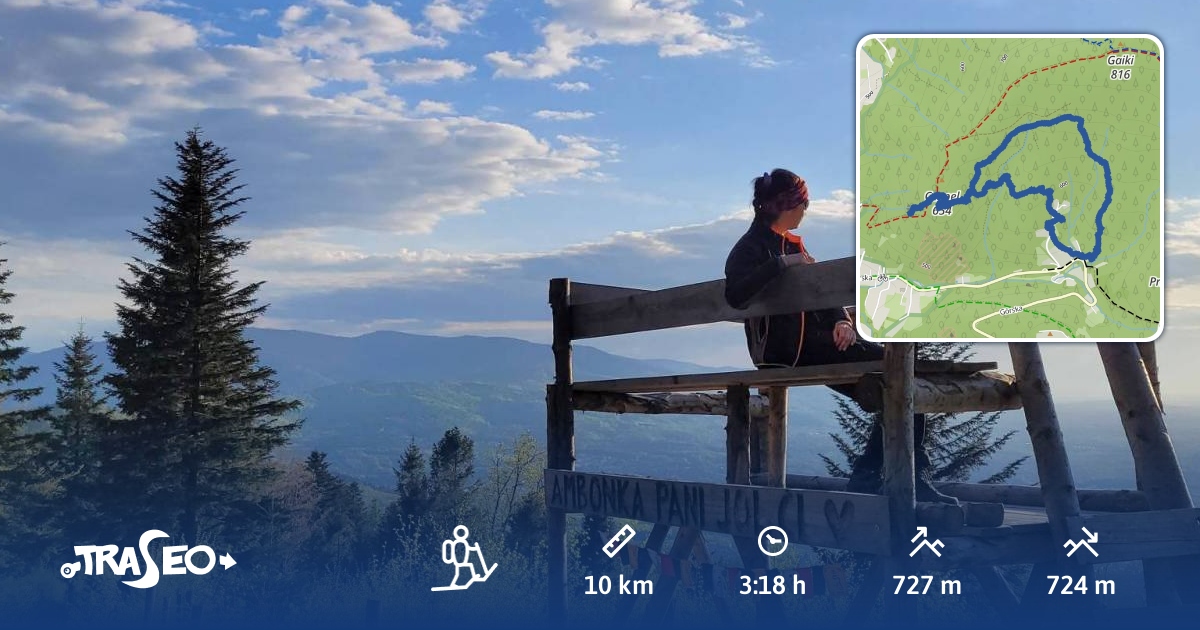 Trasa trekkingowa Ze Straconki na Przełęcz Przegibek. - Traseo