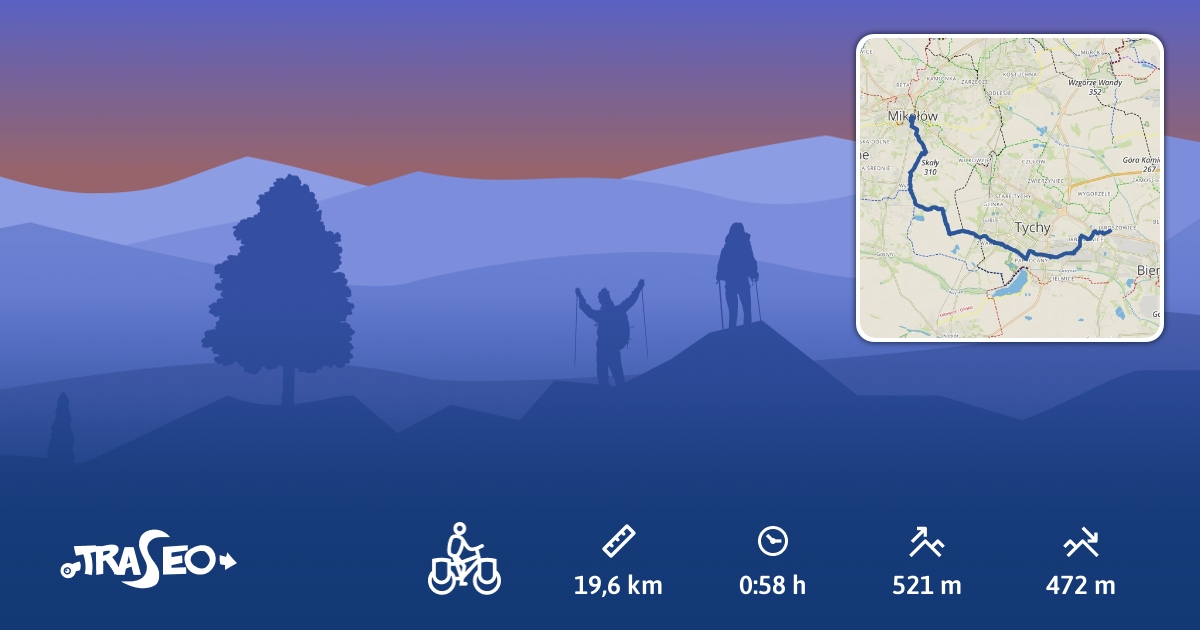 Trasa na rower trekkingowy Mikołów - Jaroszowice - Traseo