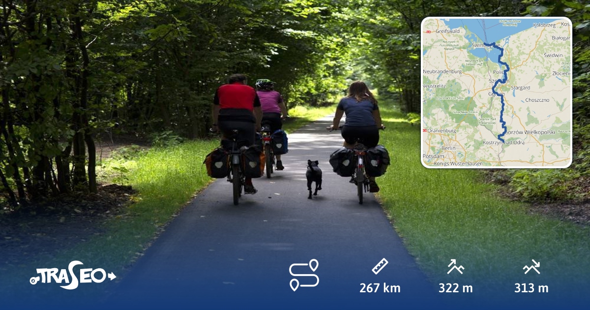 Trasa Blue Velo – Odrzańska Trasa Rowerowa - oficjalny przebieg - Traseo