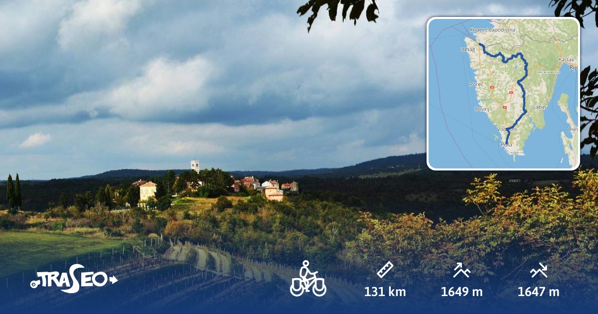 Trasa na rower trekkingowy EuroVelo 9 - Croatia - official route - Traseo